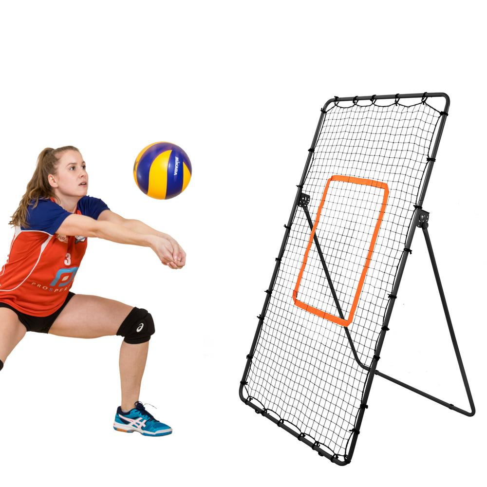 Volleyball Rebound Net 5 Adjustable Rebound Angles Volleyball Net Bounce Back Return Board Net ...