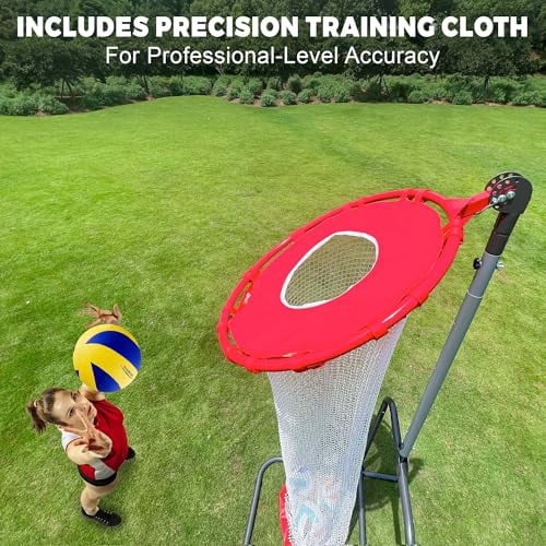 Volleyball Setter Trainer Net with Adjustable Height and Angle for ...