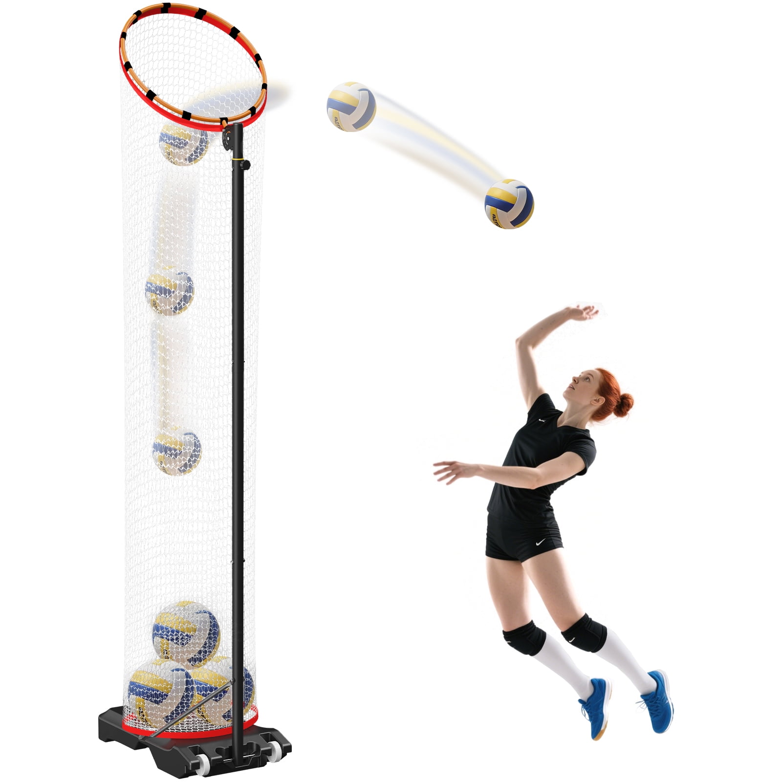 Volleyball Setter Trainer Net Setting Training Equipment，with Mobile ...