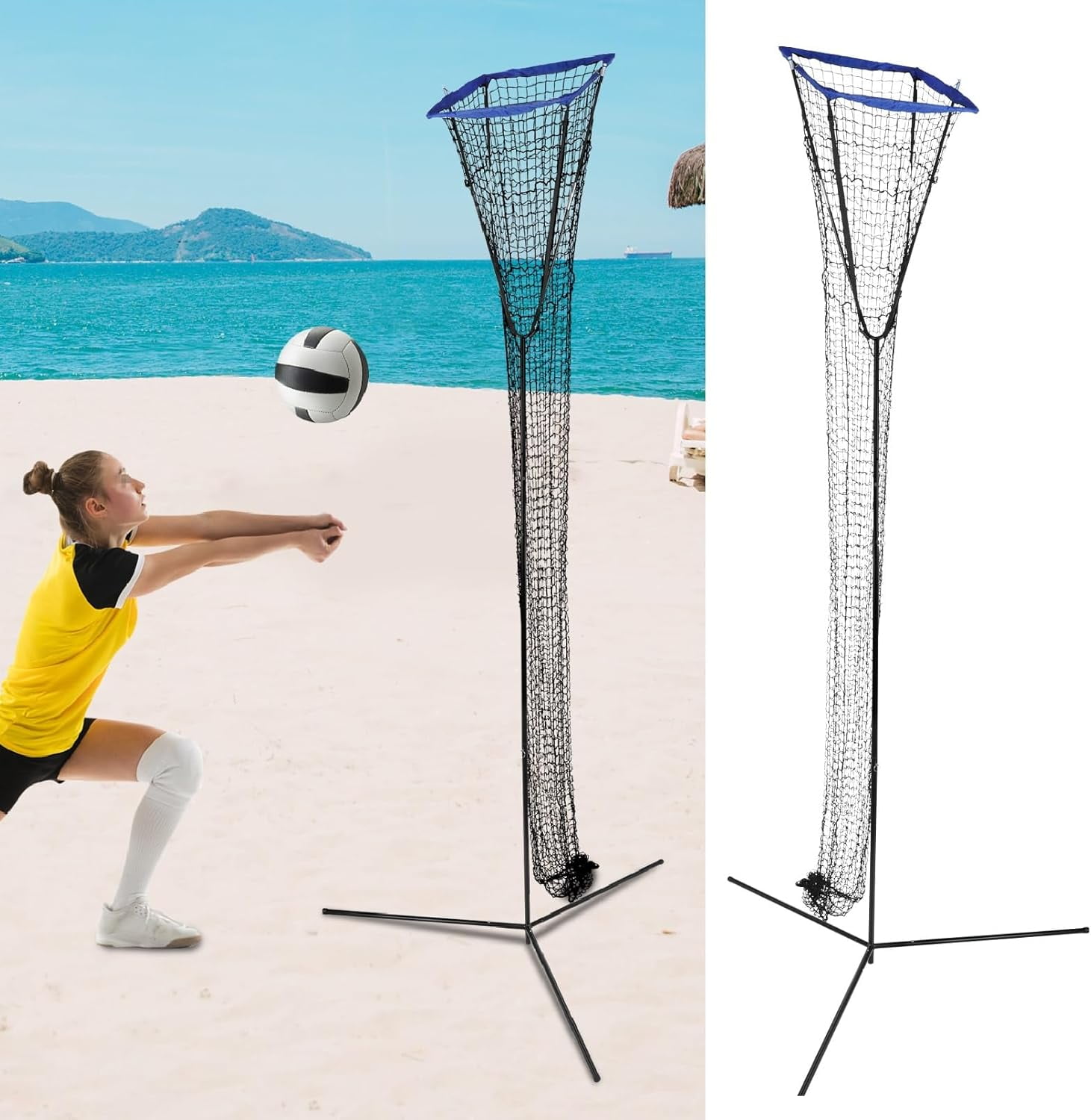 Volleyball Setting Trainer Volleyball Setter, 88-130In Height & Angle ...