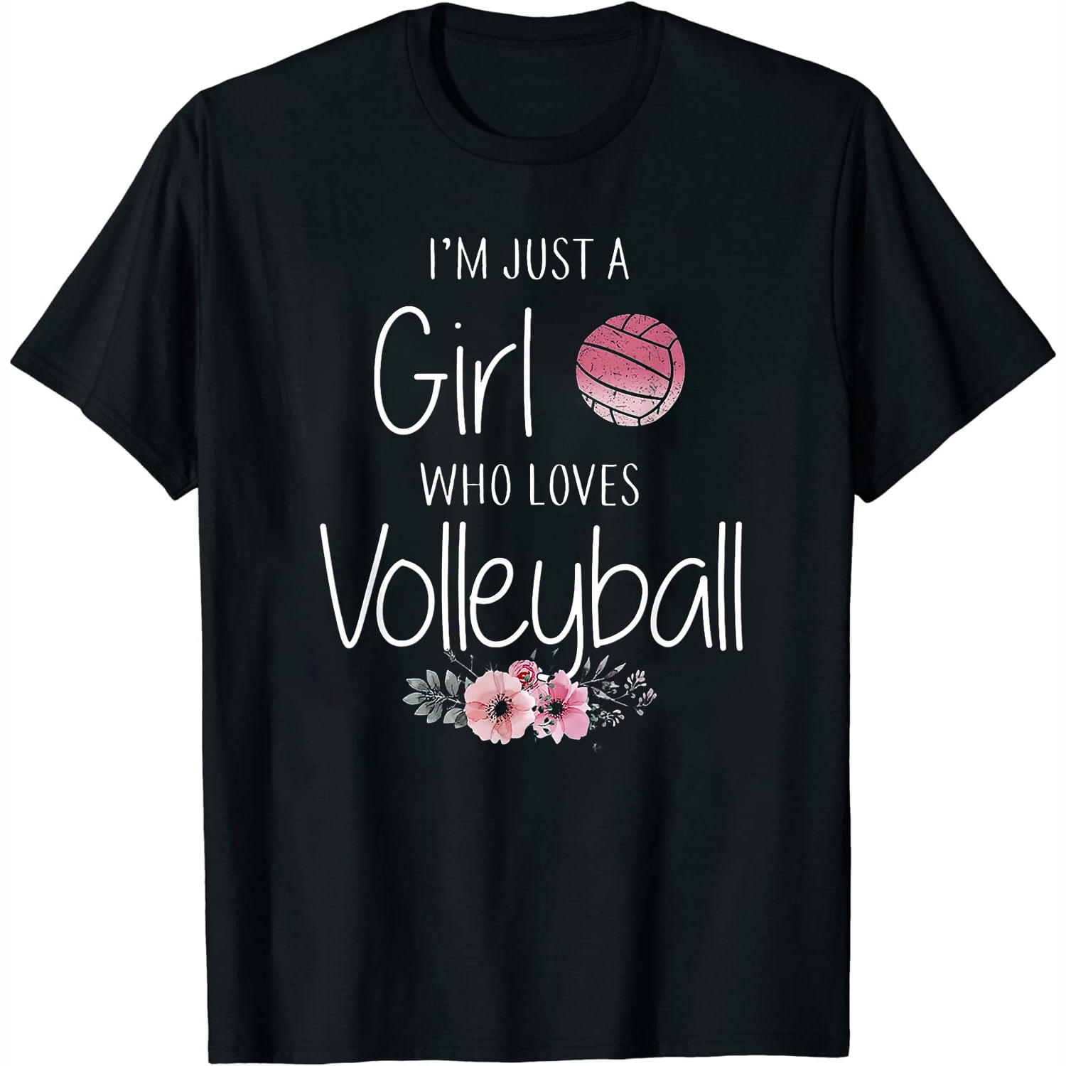 Volleyball Shirt For Girls Teens Women Cute T-Shirt - Walmart.com