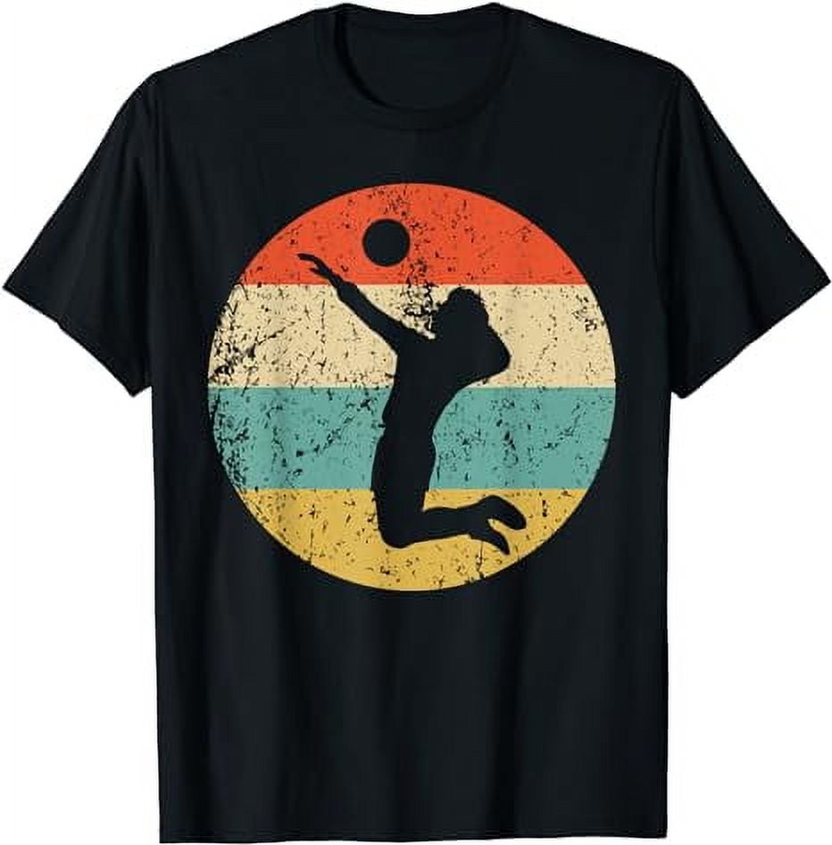 Volleyball Shirt - Vintage Retro Volleyball Player T-Shirt - Walmart.com
