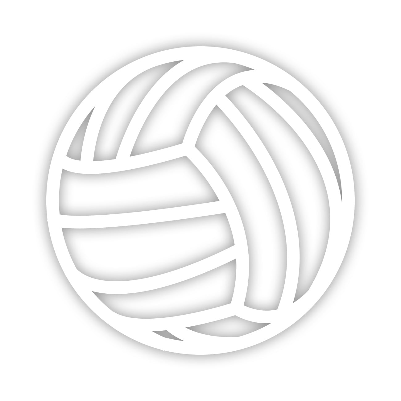 Volleyball Sticker Decal Die Cut - Self Adhesive Vinyl - Weatherproof ...