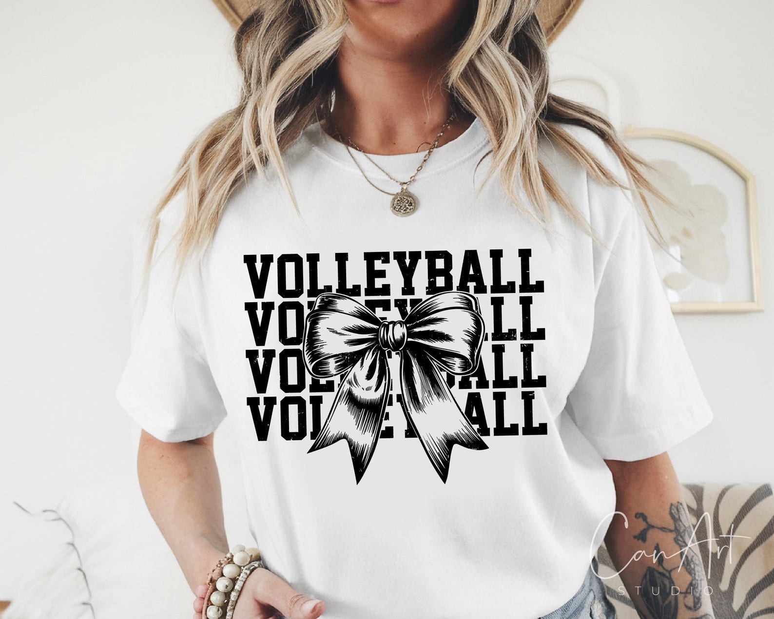 Volleyball Svg Png Stacked Volleyball Coquette Bow Svg Distressed ...