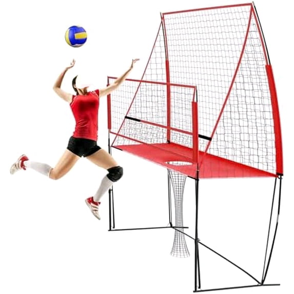 Volleyball Training Equipment, 8x11ft Volleyball Practice Net Station ...