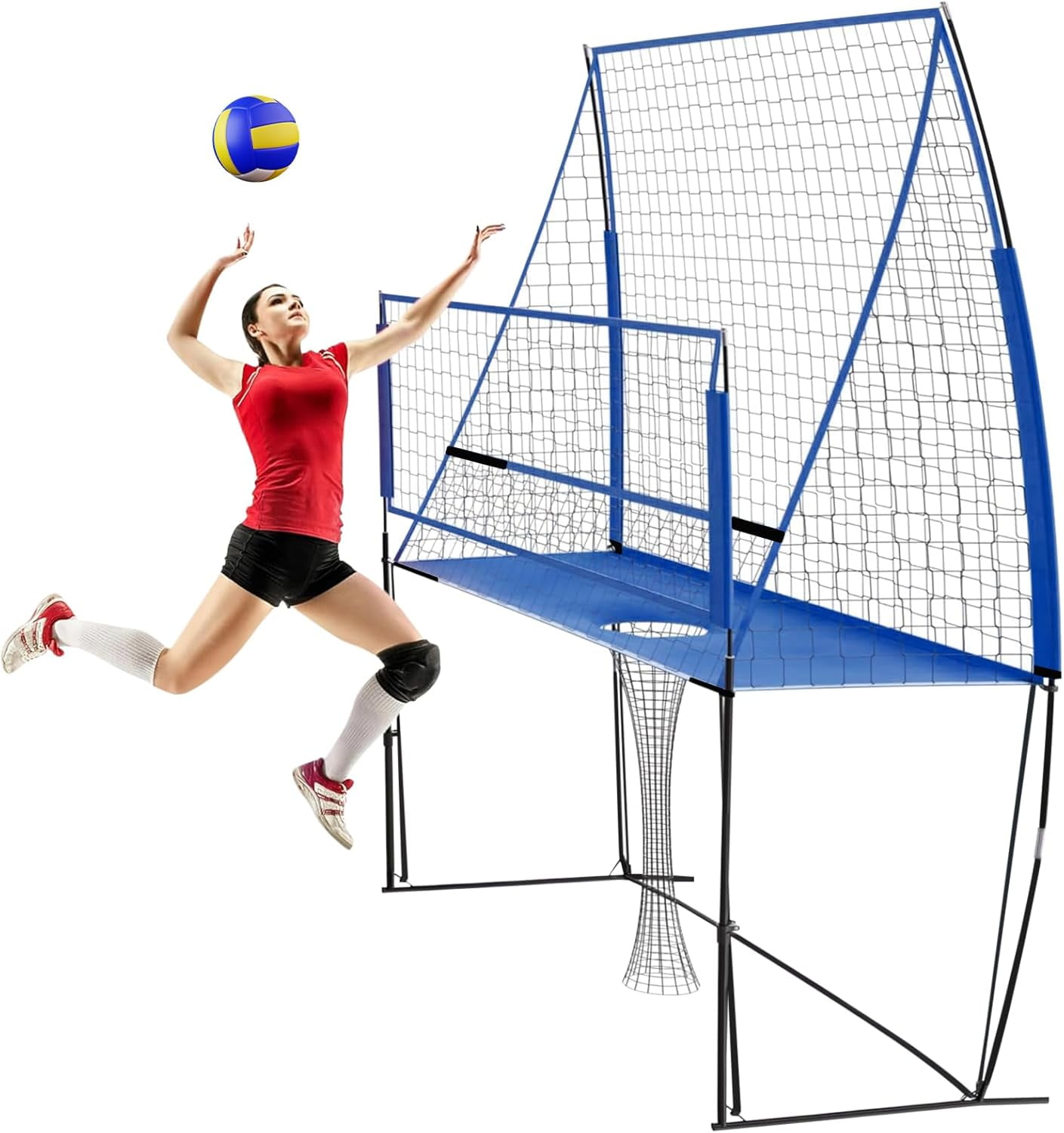 Volleyball Training Equipment Net, 8 x 11 FT Volleyball Practice Net ...