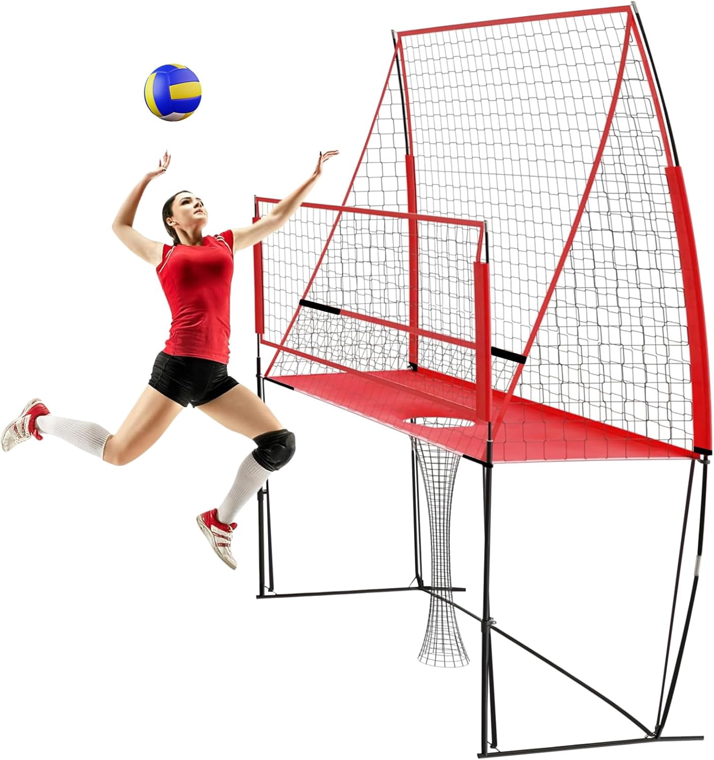 Volleyball Training Equipment Net, 8 x 11 FT Volleyball Practice Net ...