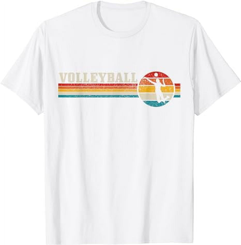 Volleyball Vintage Retro Sports Volleyball Player T-Shirt - Walmart.com