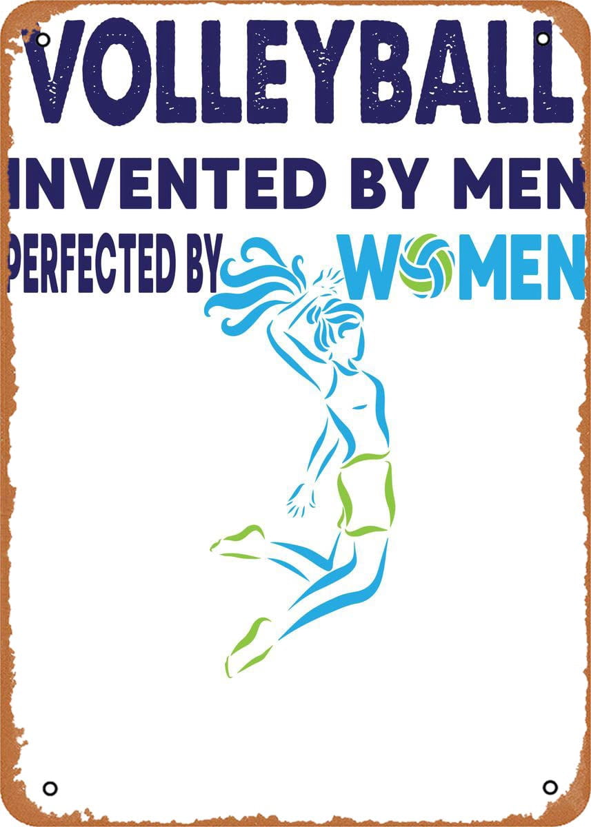 Volleyball Volleyball Poster Retro Vintage Aluminium Metal Sign Home ...