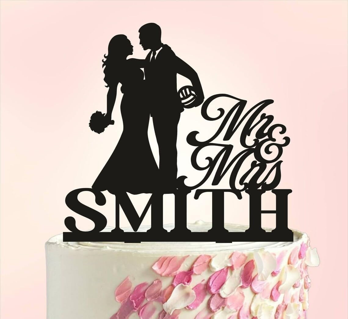 Volleyball Wedding Cake Topper,Volleyball player Cake Topper,Bride ...