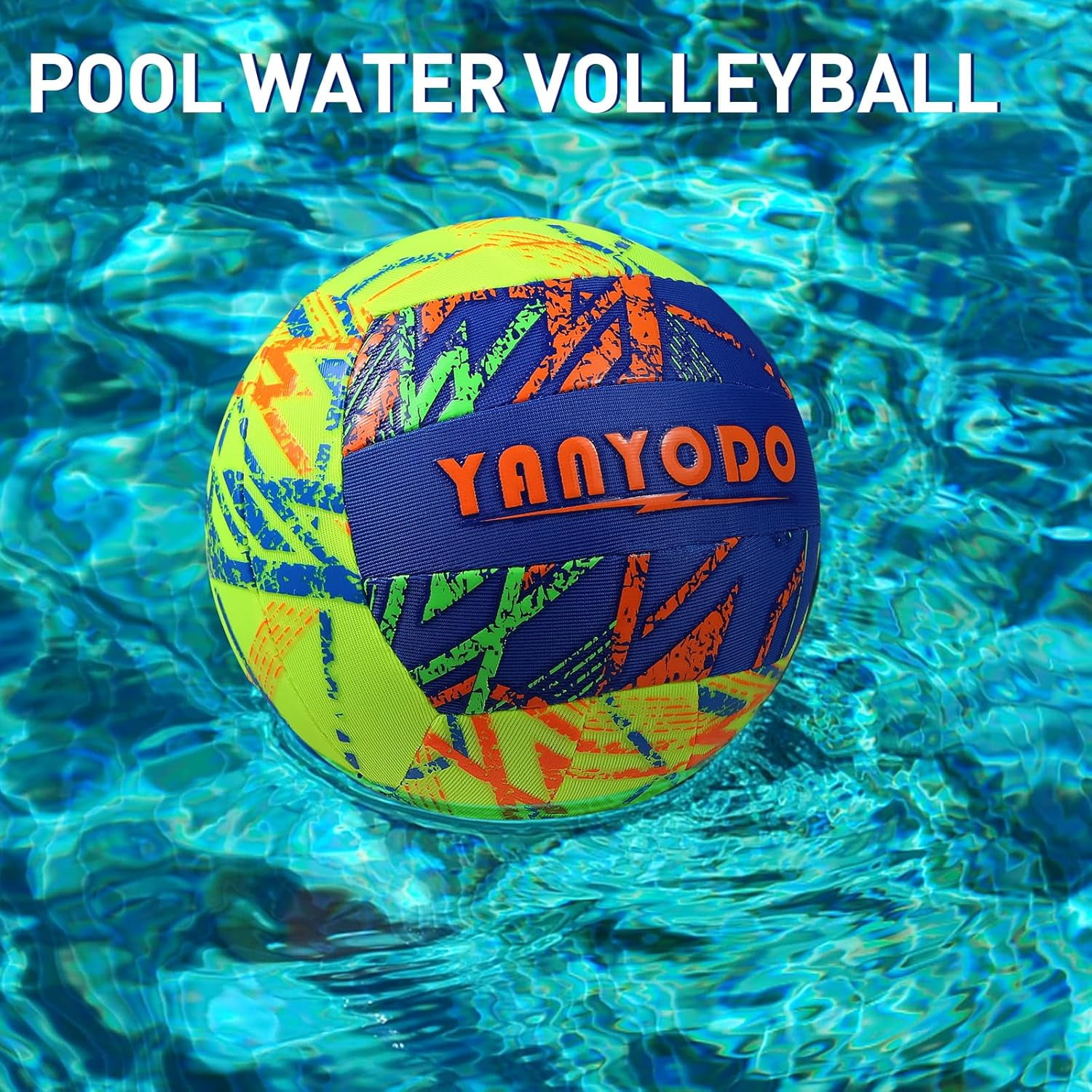 Volleyball for Pools & Beaches, Soft Waterproof Size 5 Volleyball with ...