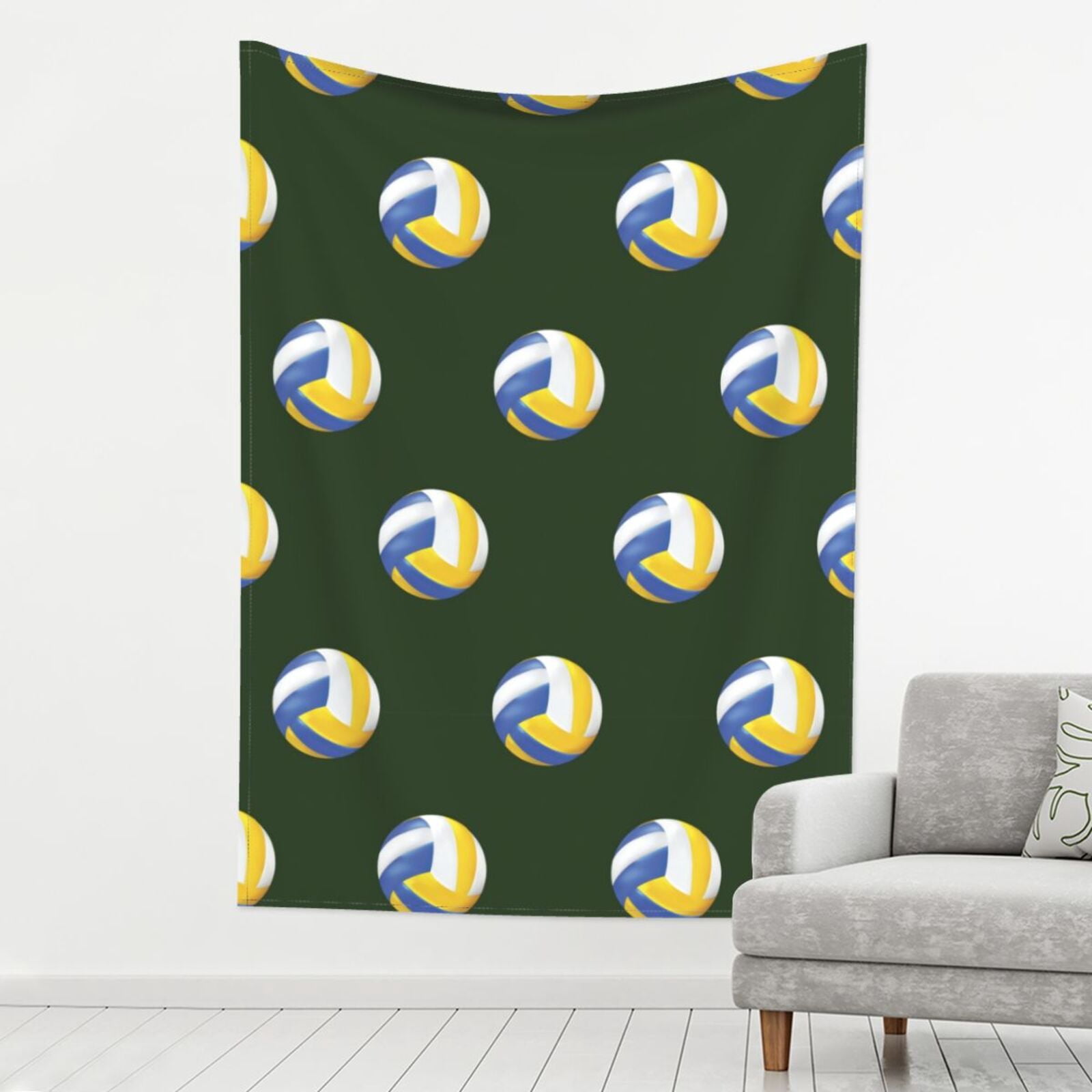 Volleyball pattern Tapestry Banner Backdrop Flag Background Decoration ...
