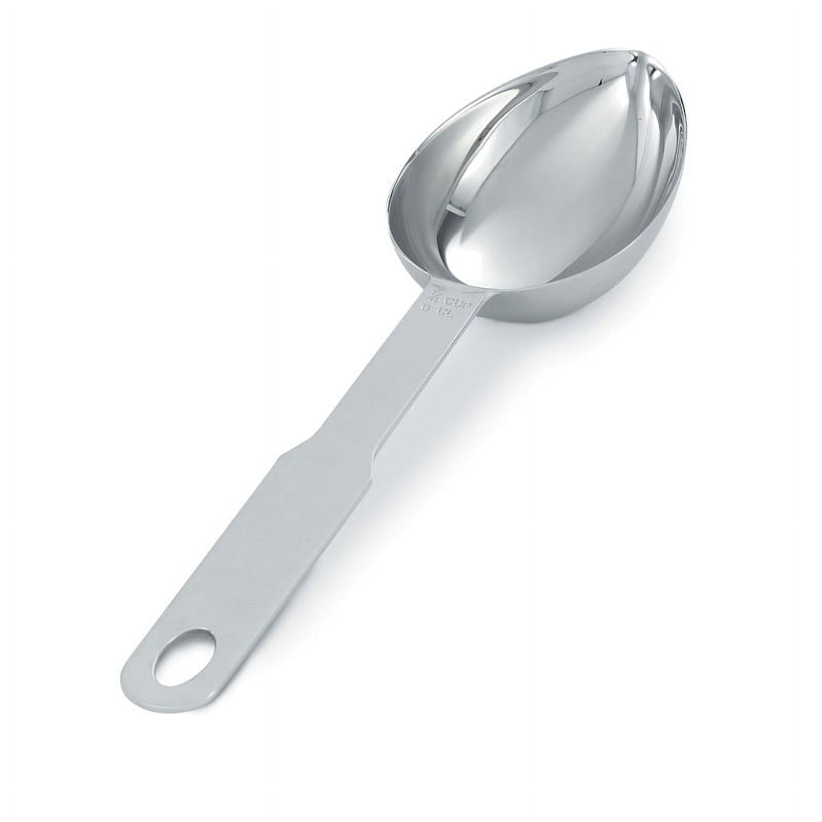 Vollrath Stainless Steel 1/4 Cup Heavy Duty Oval Measuring Scoop for ...
