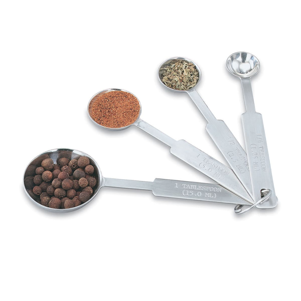 Vollrath 47118 4 Piece Stainless Steel Measuring Spoon Set