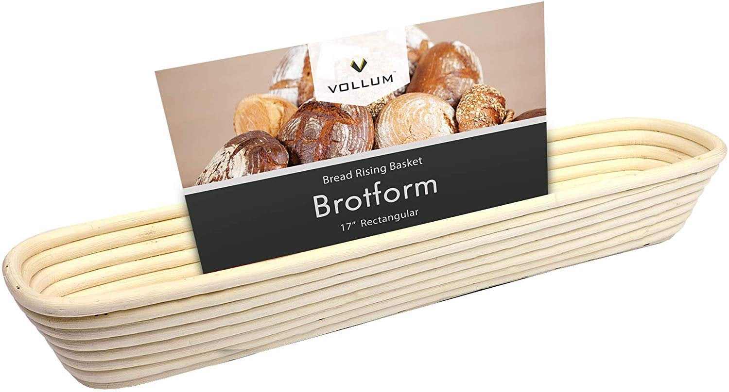 Vollum Bread Proofing Basket Banneton Baking Supplies for Beginners ...