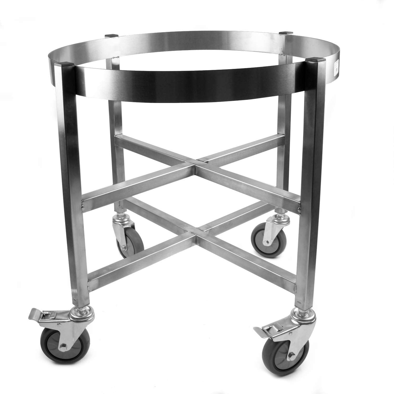 Vollum Stock Pot Dolly Soup Pot Cart Stainless Steel 19 Inch Diameter x ...