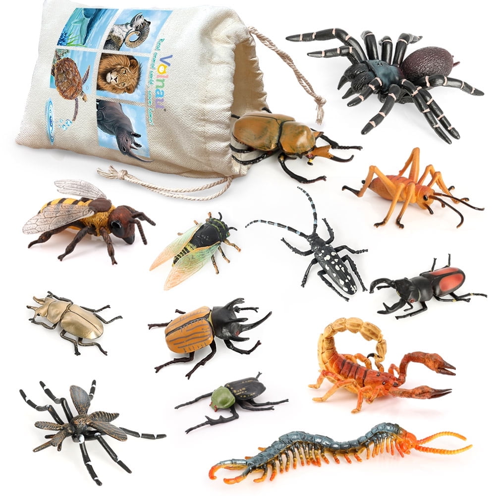 Volnau Insect Toys Figurines 13PCS Bug Toys Figure Pack Decorations ...