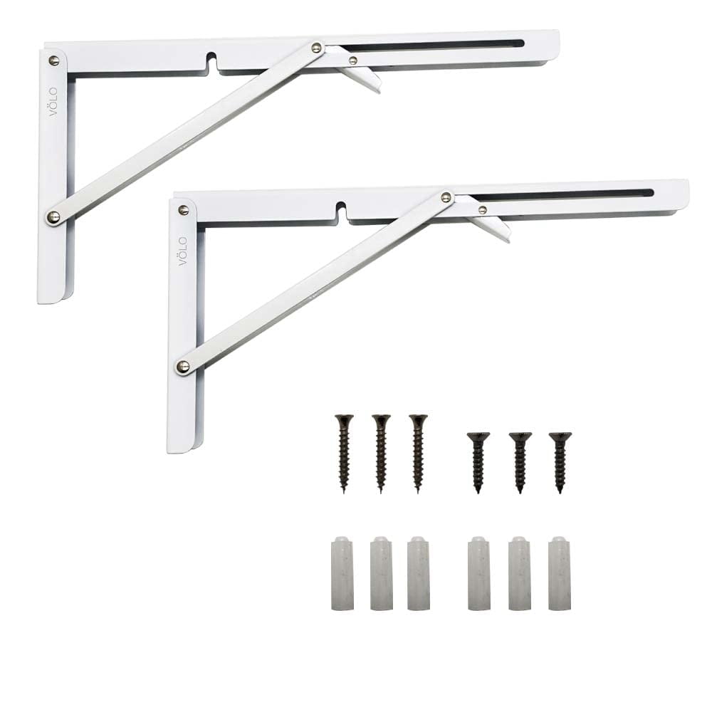 Volo Heavy Duty 20 Foldable Mild Steel Racks Shelf Bracket l Bracket Wall Brackets Wall Angle ...