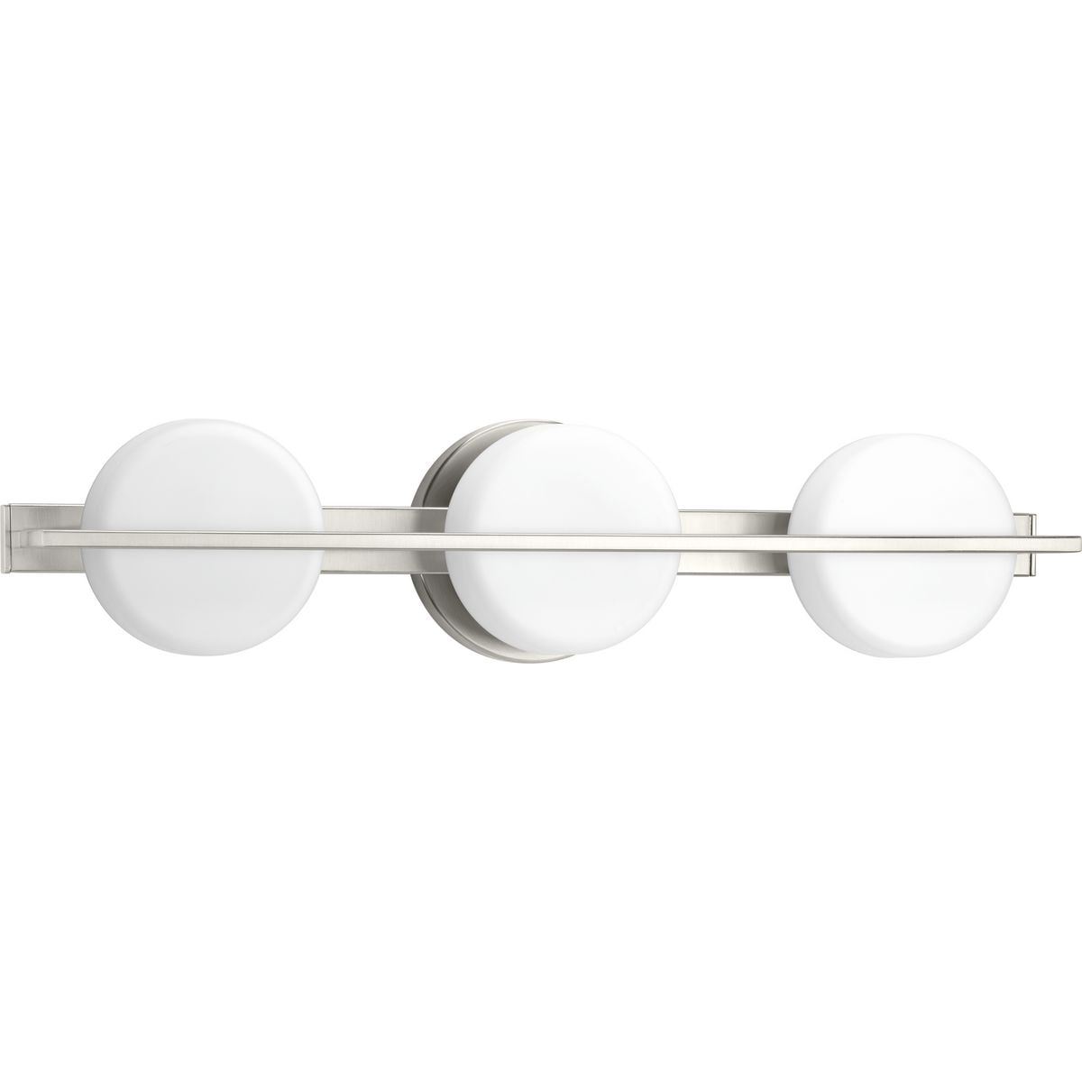 Volo LED Collection Three-Light Brushed Nickel Etched Opal Glass Mid ...