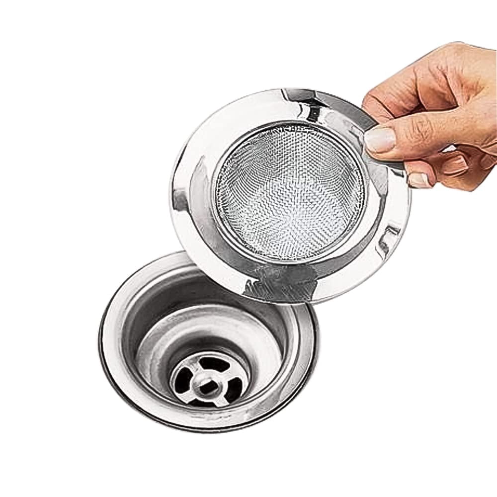 Volo Stainless Steel Strainer Kitchen Drain Basin Basket Filter Stopper ...