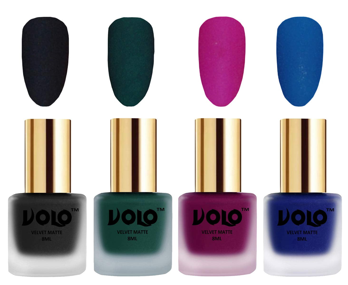 Volo Velvet Dull Matte Posh Shades Party Girl Range Nail Polish ...