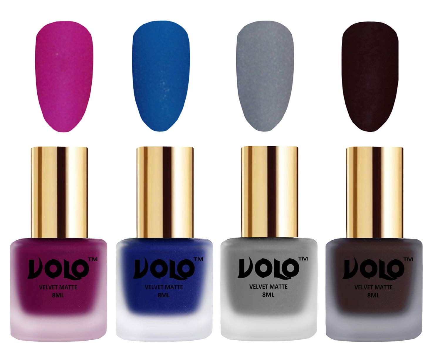 Volo Velvet Dull Matte Posh Shades Party Girl Range Nail Polish ...