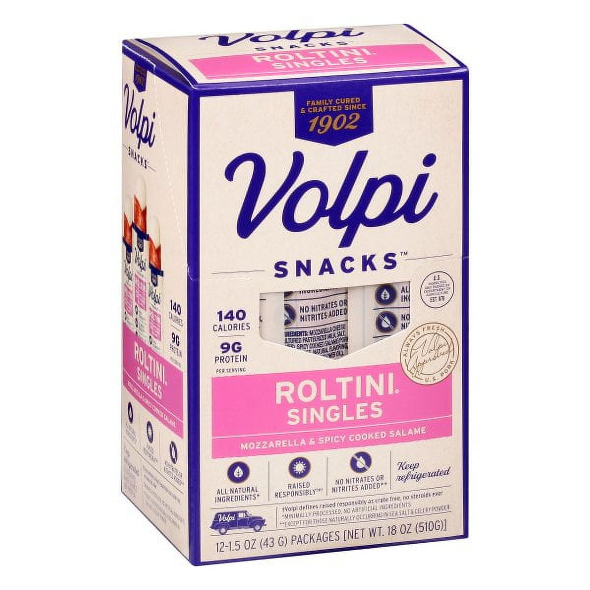 Volpi Fridge Pack Singles Mozzarella & Spicy Cooked Salame Roltini 12 ...