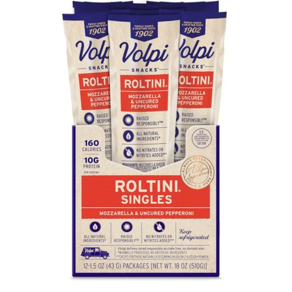 Volpi Roltini Singles with Pepperoni Pork - Display Ready Carton, 0.8 ...
