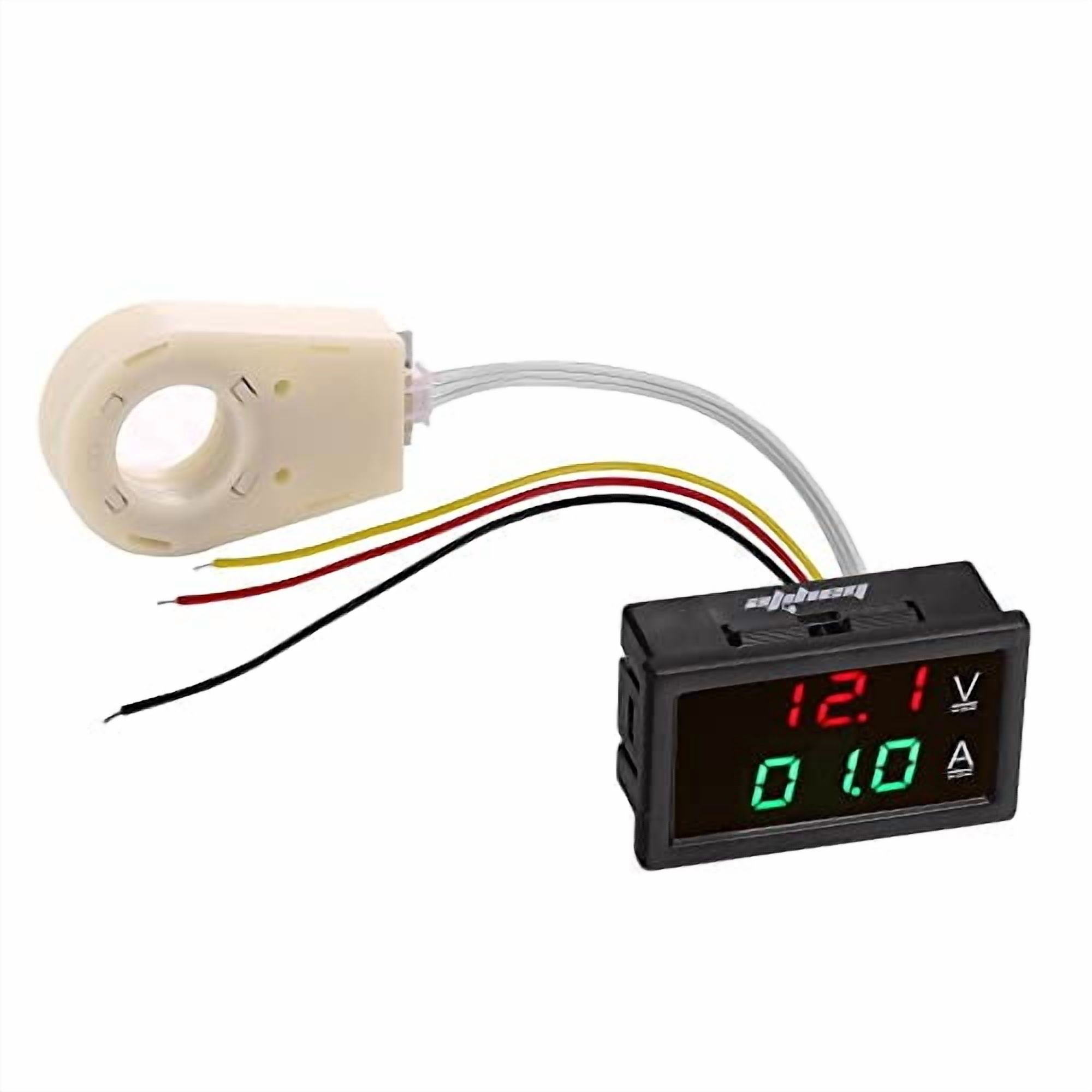 Volt Amp Meter, DC 5-100V 100A Dual Display Current Voltage Meter ...