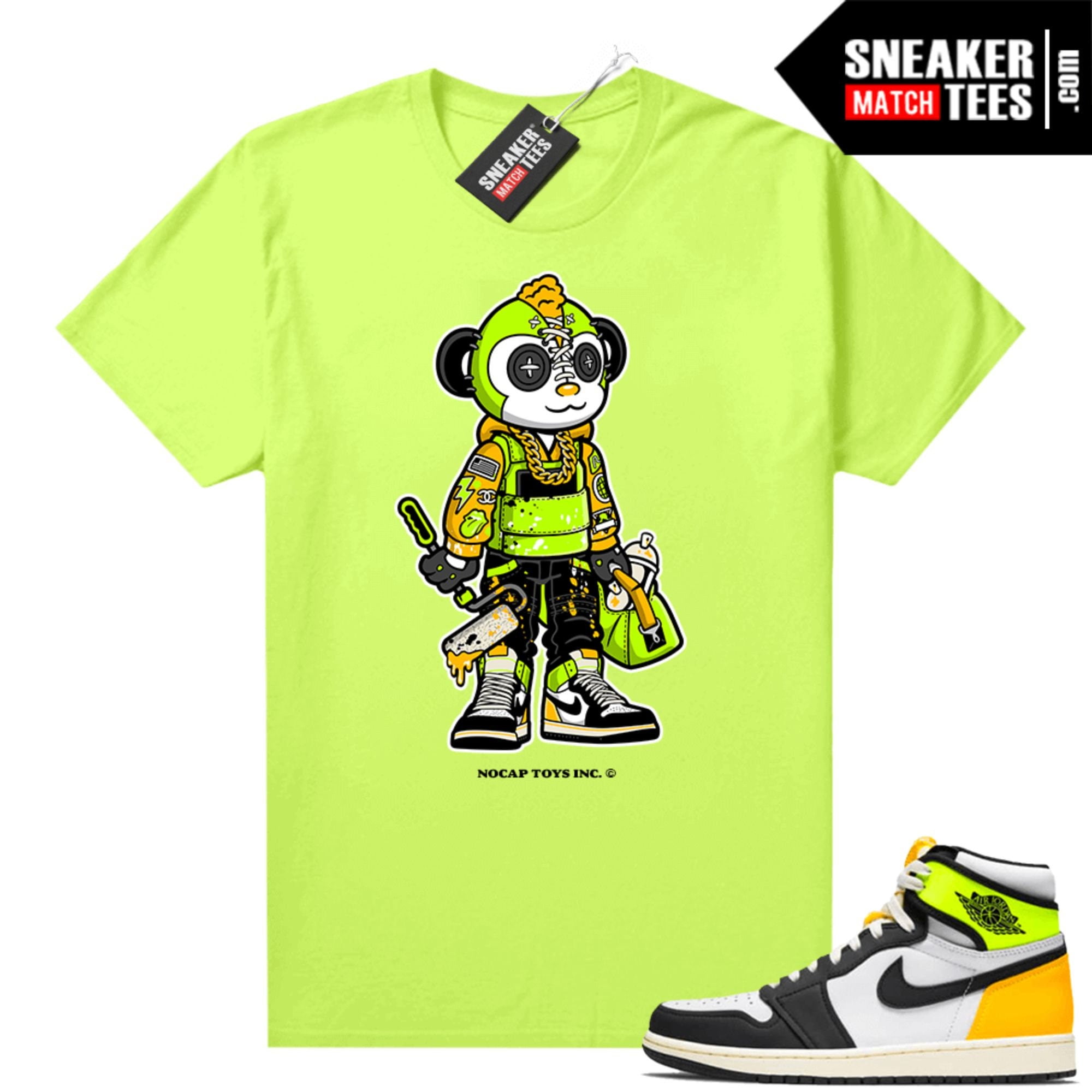 Volt Gold 1s shirts to match Sneaker Match Tees Neon Yellow "No Cap ...
