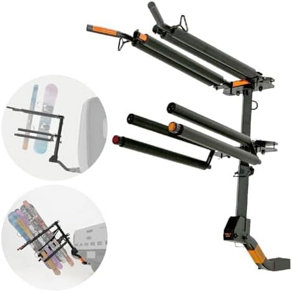 Volt SKI - RV-Rated Vertical Hitch-Mounted Ski & Snowboard, Tiltable ...