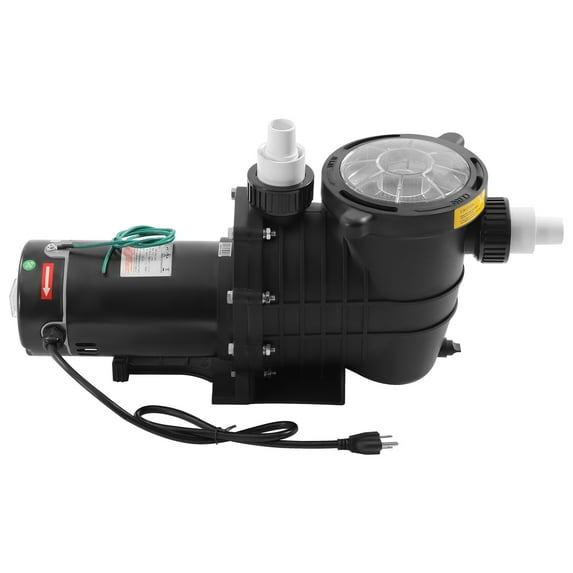 Voltage 1.5 HP Pool Pump, 108 GPM Flow, 51ft Max Head Lift, Heavy Duty ...