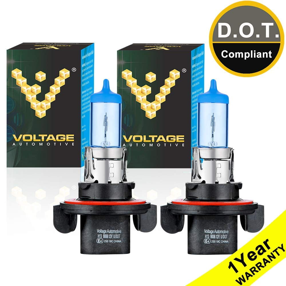 Voltage Automotive H13 9008 Headlight Bulb Upgrade Replacement For High ...