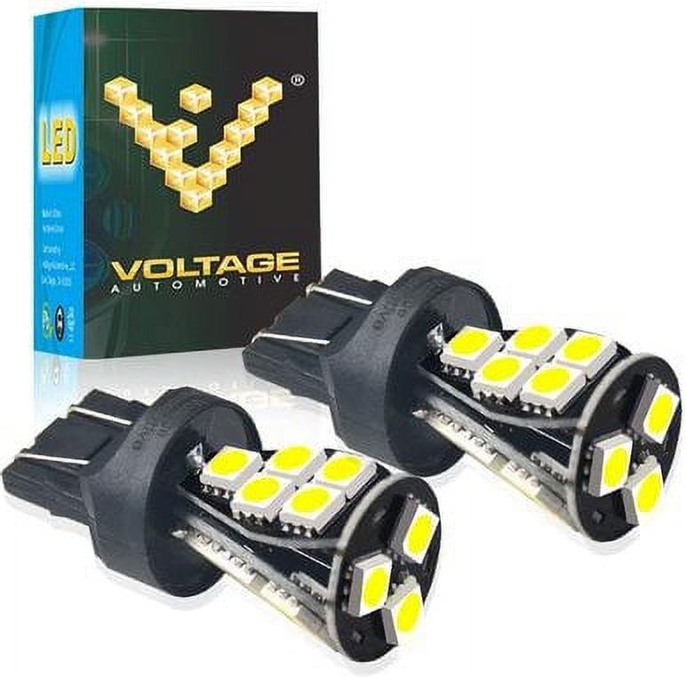 Voltage Automotive LED 7443 7444 T20 Light Bulb 6000K,Pair - Walmart.com