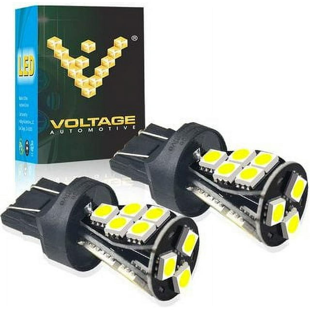Voltage Automotive LED 7443 7444 T20 Light Bulb 6000K,Pair - Walmart.com
