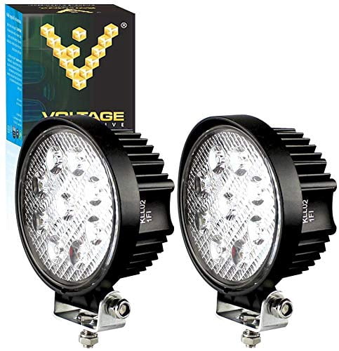 Voltage Automotive LED Pods SSF20 Spot Flood Light 4" 27W Round Work ...