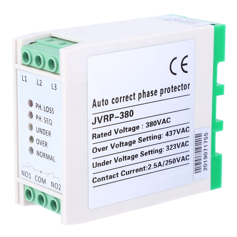 Voltage Detection & Auto-Phase Correction Relay 3-Phase Circuit Safety ...