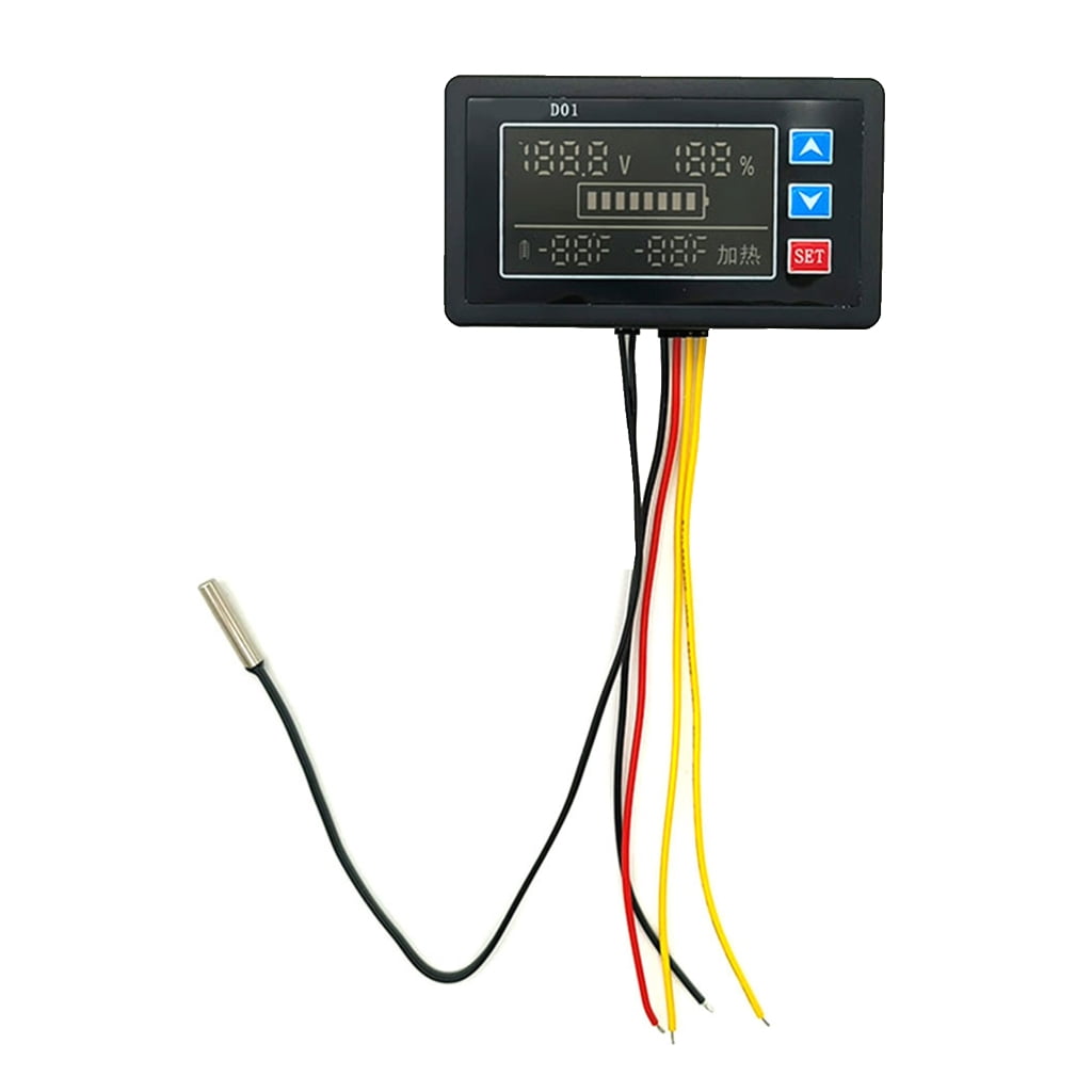 Voltage Meter Battery Power Detector Digital Battery Capacity Monitor ...