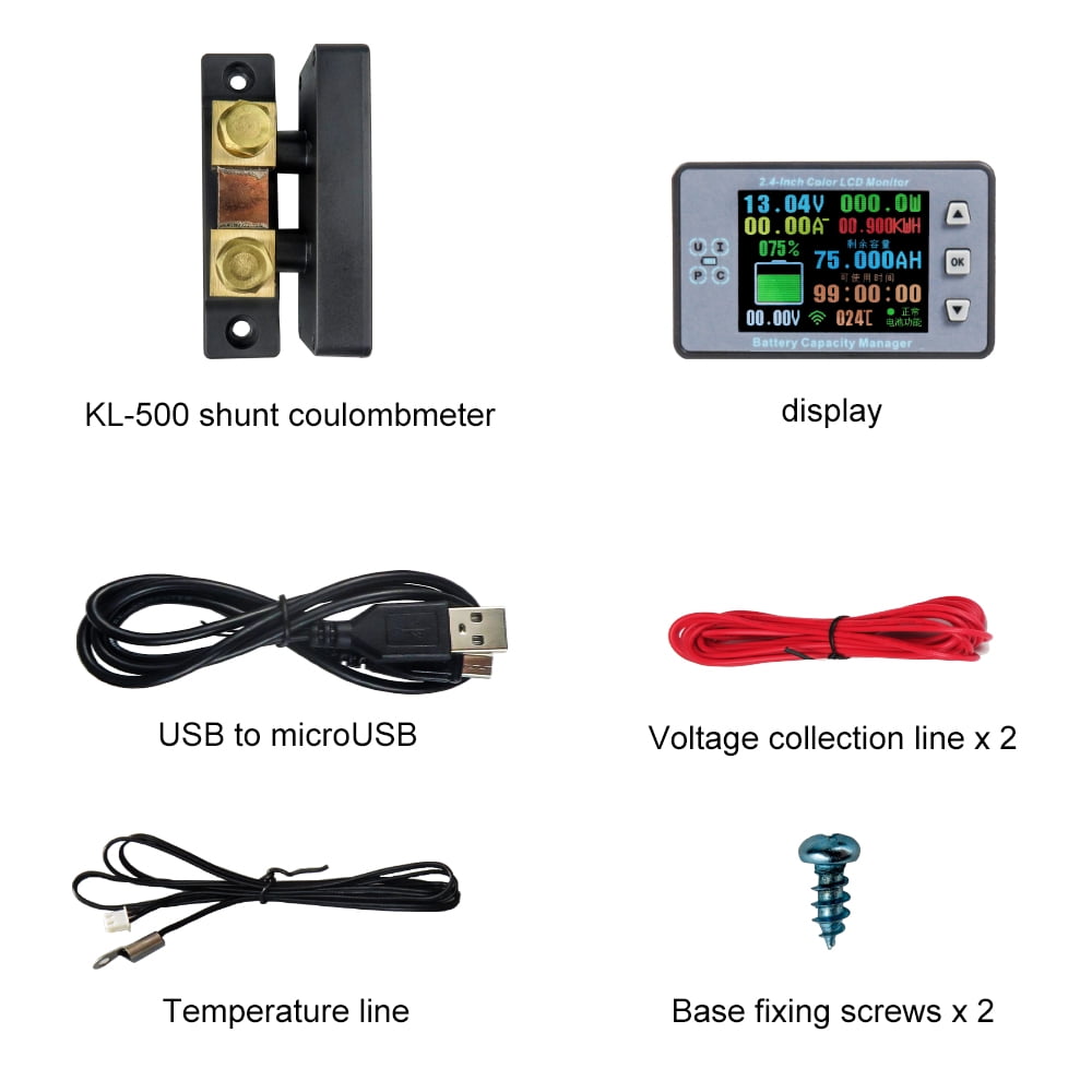 Voltage Meter,Battery Tester Real-time 2.4 Inch Bt Battery Battery ...
