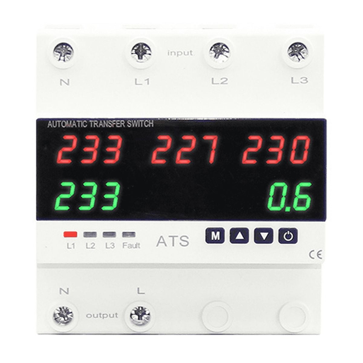 Over Under Voltage Protector ATS Automatic Transfer Switch Phase ...