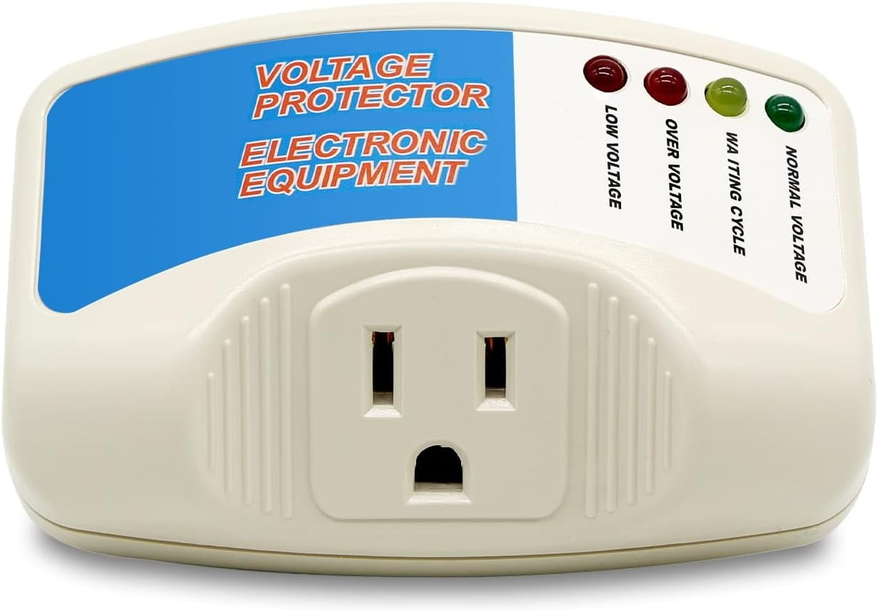 Voltage Protector, Single Socket Surge Protector Plug for Household ...