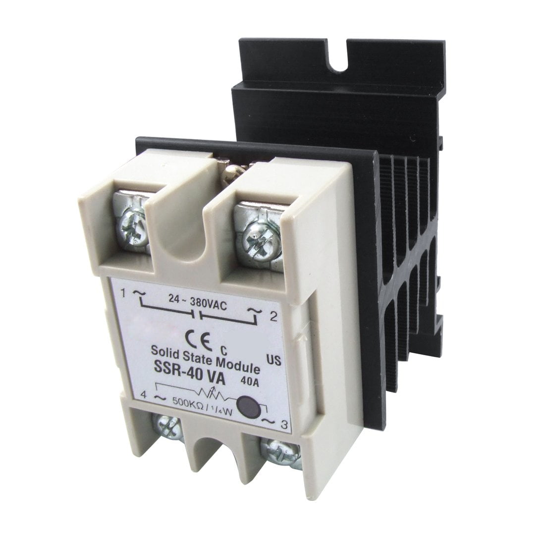 Voltage Resistance Regulator Solid State Relay SSR 40A 24-380V AC w ...