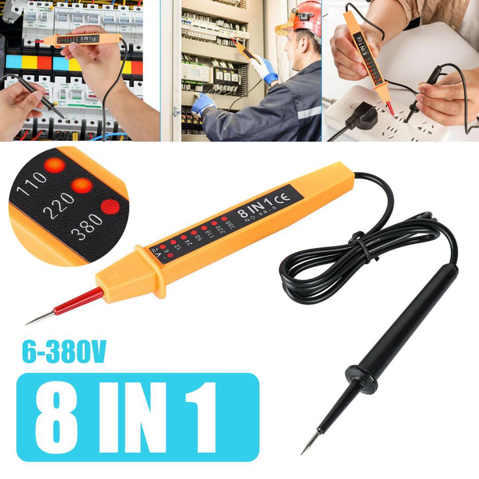 Voltage Test Pen Multifunctional LED Display Self test Sensitive ...