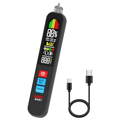 Voltage Tester, Non-Contact with 3-Phase Rotation Indicator & Signal ...