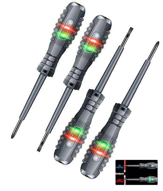Voltage Tester with Screwdriver Electrical Tester Tool Non Contact ...