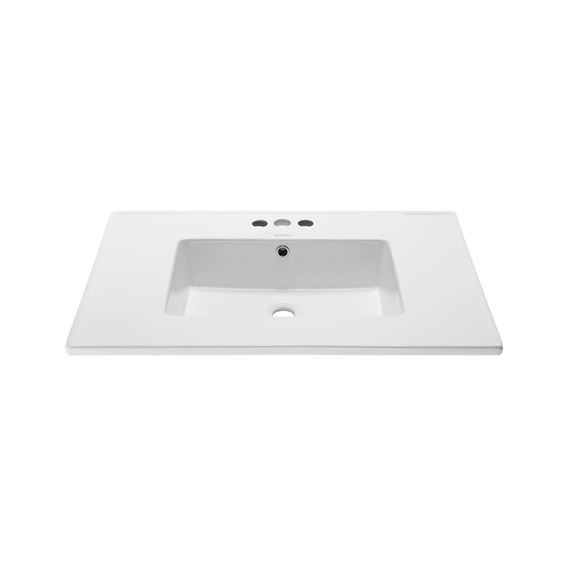 Voltaire 31 Vanity Top Sink with 3 Centerset Faucet Holes - Walmart.com