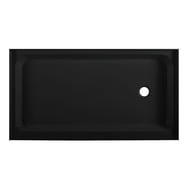 CKB Black 60 X 32 inch Shower Base Left Drain Shower Pan Shower Base ...