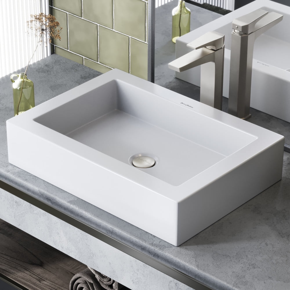 Voltaire Ceramic Rectangle Vessel Sink - Walmart.com