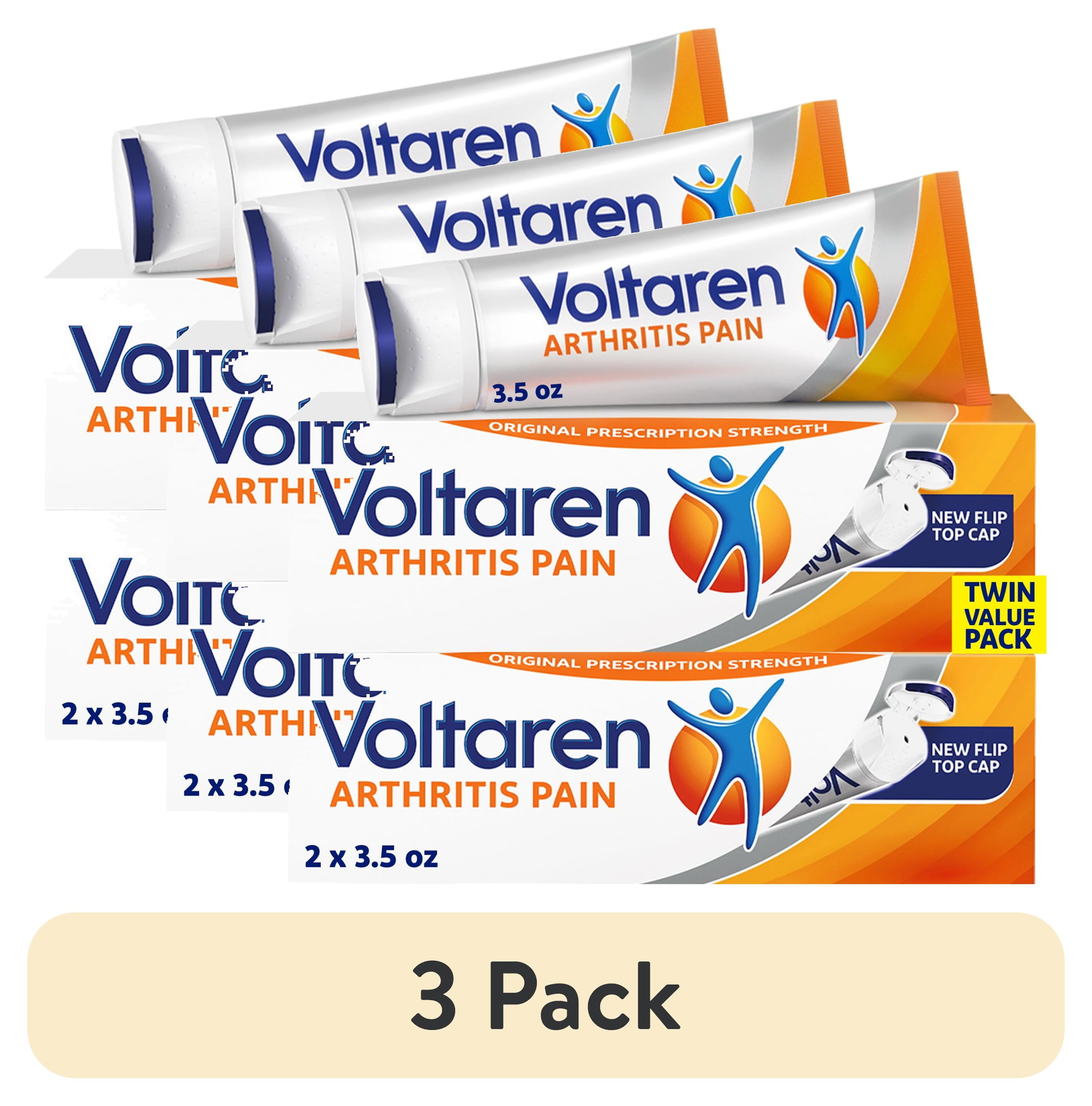 (3 pack) Voltaren Arthritis Pain Gel – Diclofenac Sodium Topical Gel, 1% (NSAID) – 100 G x 2 ...