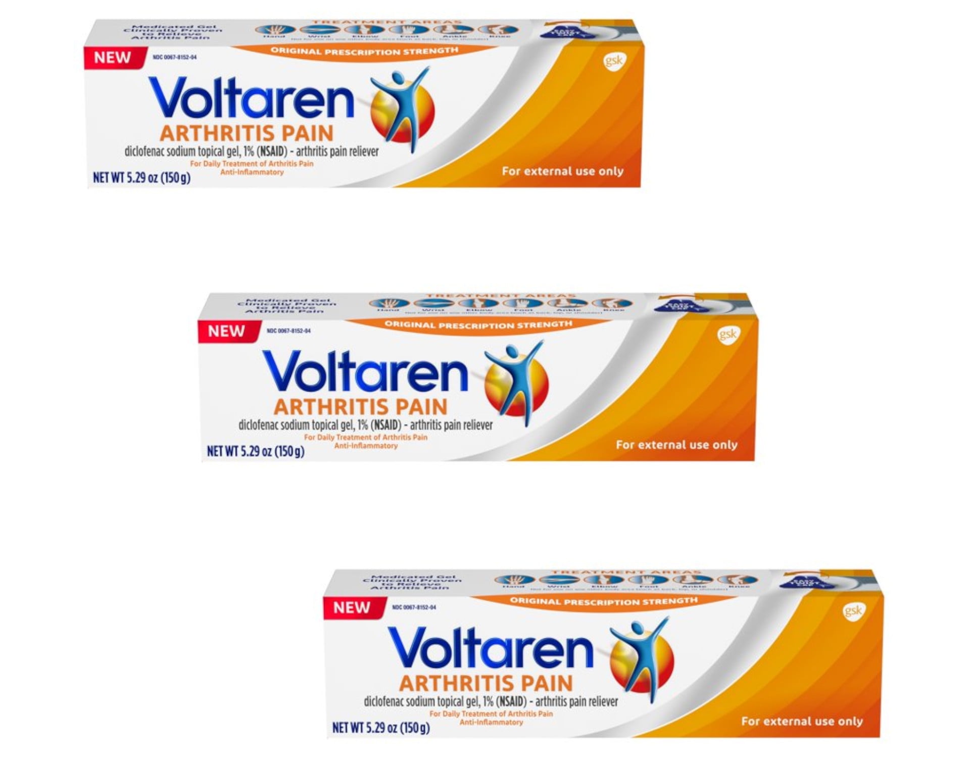 Voltaren Arthritis Pain Relief Gel, Diclofenac Sodium Topical ...